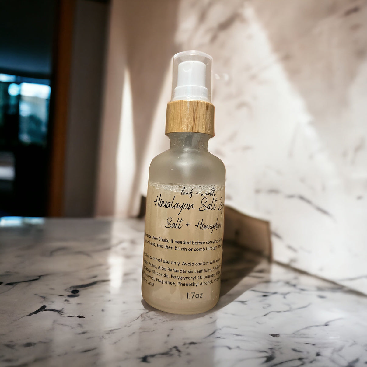 Himalayan Salt Hair Texturizing Spray – leaf + marble