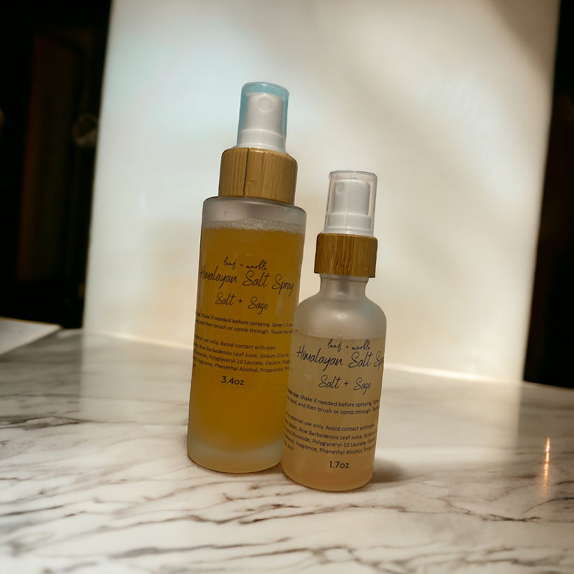 Himalayan Salt Hair Texturizing Spray – leaf + marble