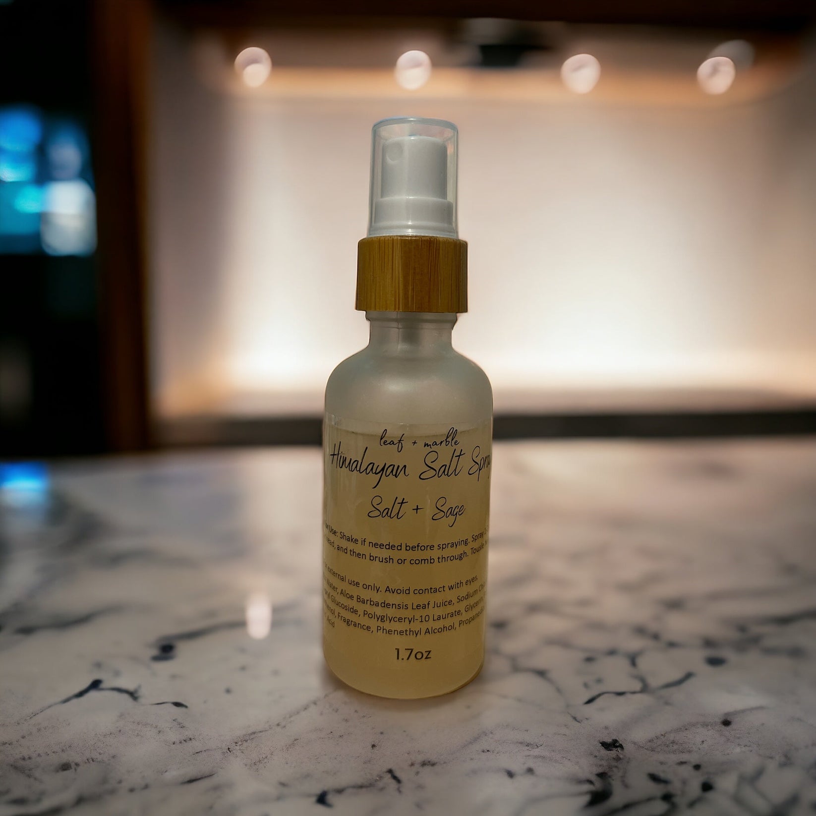 Himalayan Salt Hair Texturizing Spray – leaf + marble