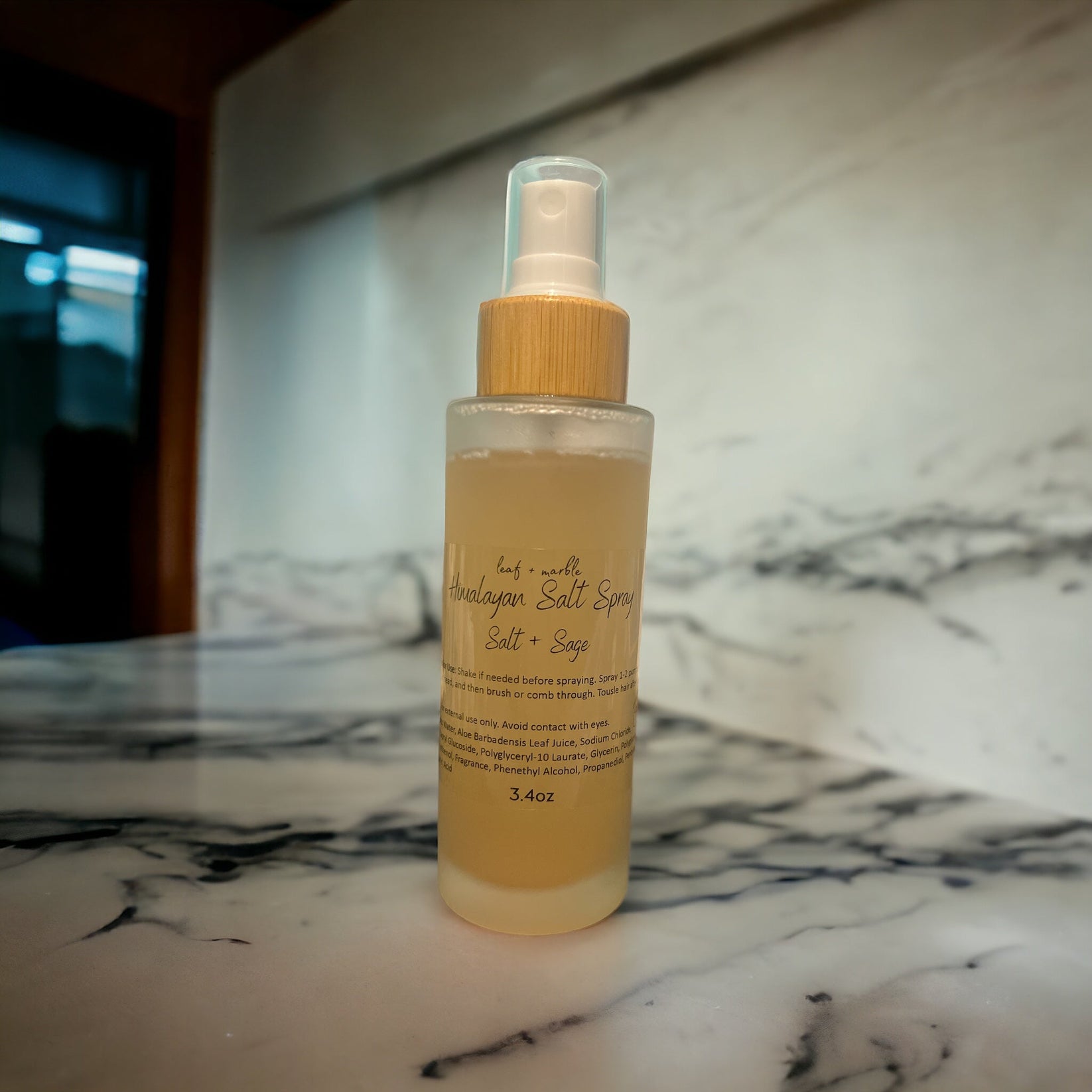 Himalayan Salt Hair Texturizing Spray – leaf + marble