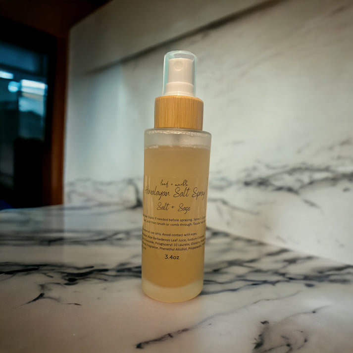 Himalayan Salt Hair Texturizing Spray – leaf + marble