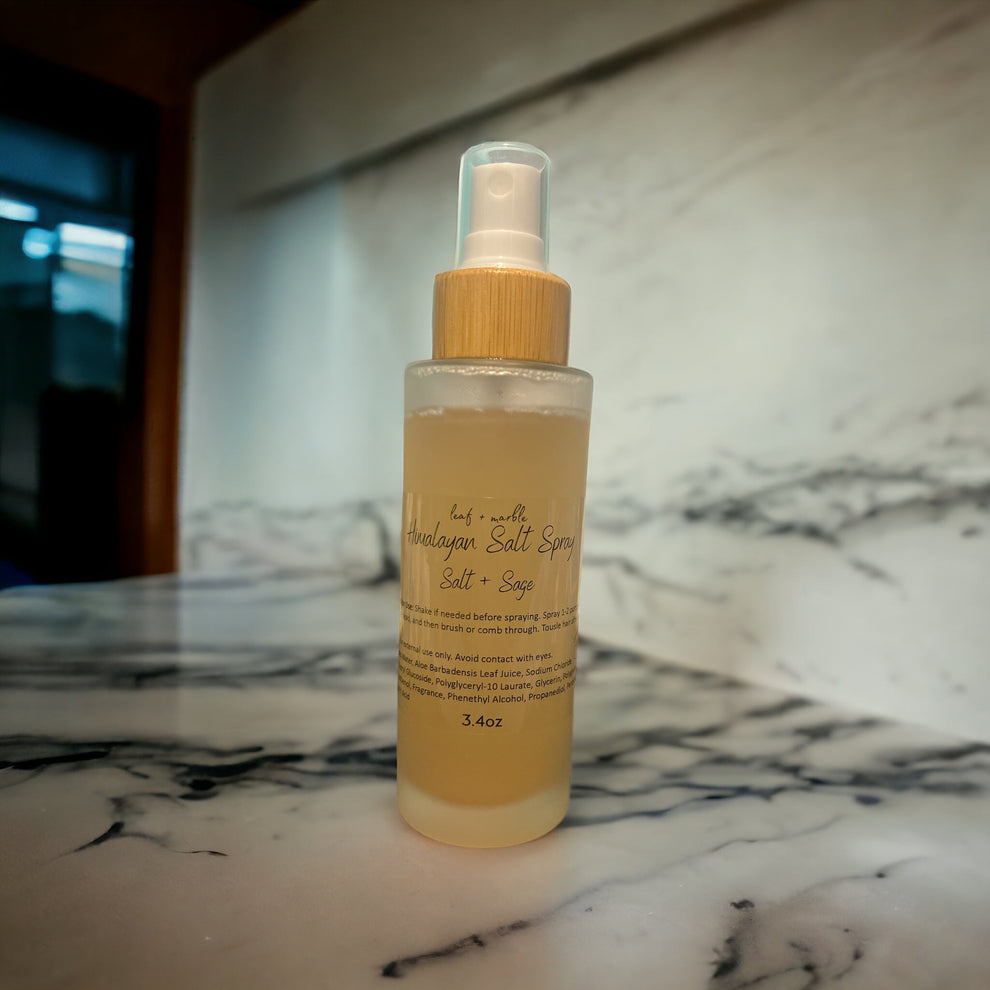 Himalayan Salt Hair Texturizing Spray – leaf + marble